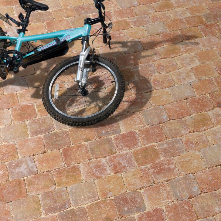 Cobblesett Sunset Rouge - Red/Terracotta Concrete Driveway Block Paving ...