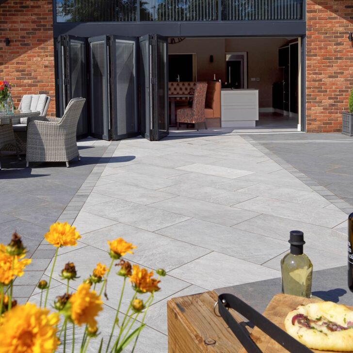 Dolomite Moon - Porcelain Paving Slabs (1000 x 500 mm) 42 Pieces 21m² ...