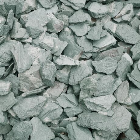 30/50 mm Green Slate (Washed) Chippings - Bulk Bag 800 kg - Decorative ...