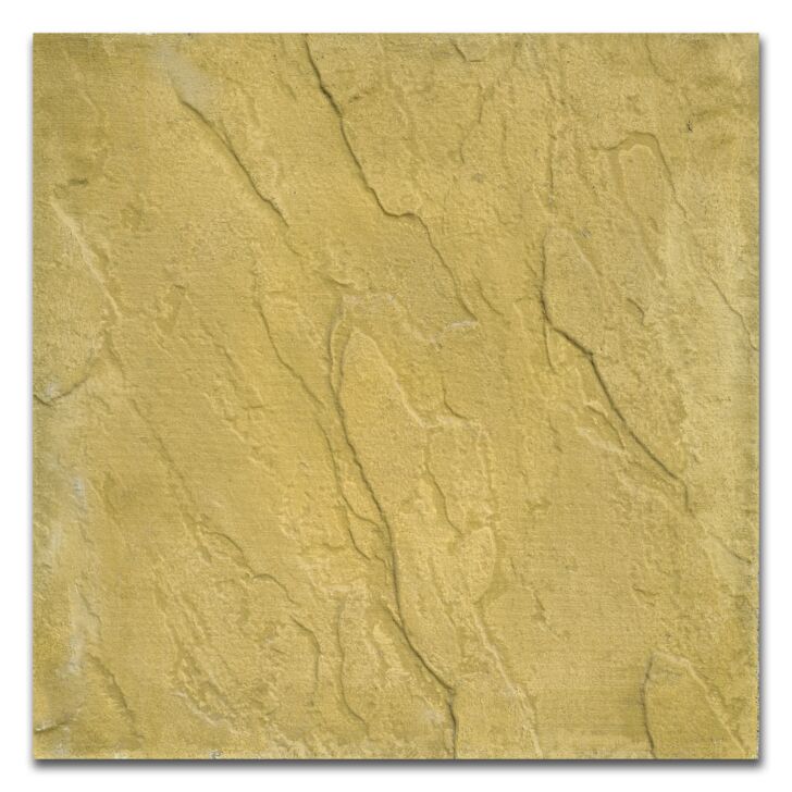 Stow Buff - Riven Stone-Effect Concrete Paving Slabs (600 x 600 mm ...