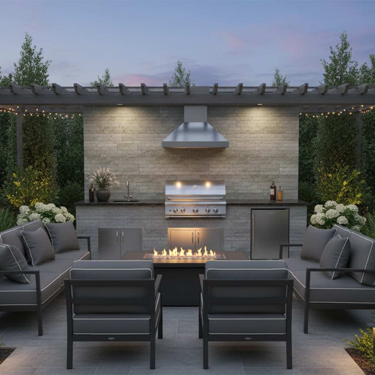 Daylesford Pewter Stone Cladding (600 x 150 mm) - Light Grey Natural ...
